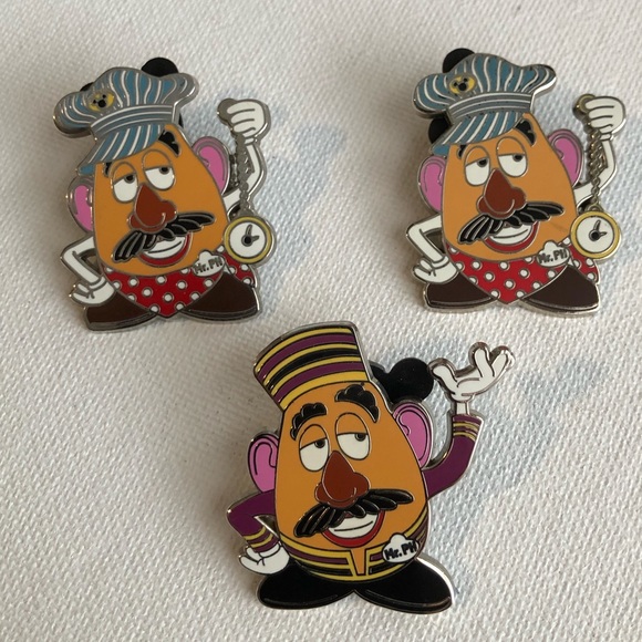 Disney | Other | Disney Pixar Hasbro Mr Potato Head Pins | Poshmark